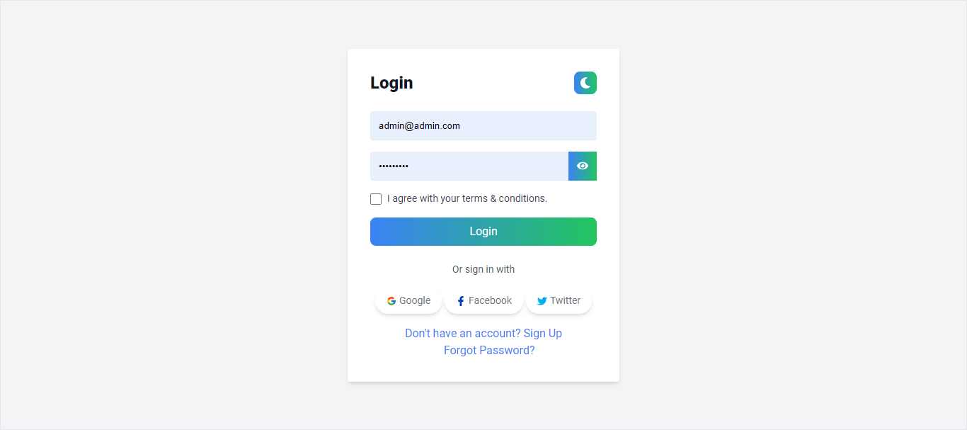 React Authentication Sign in & Sign up Form Script by Designcollection